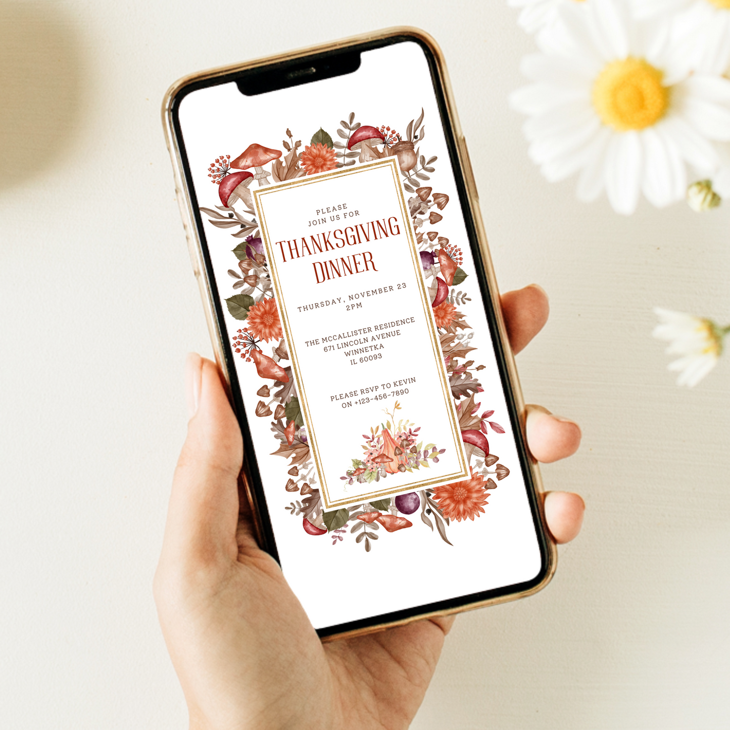 Digital Thanksgiving Invitation – Paperless Quill